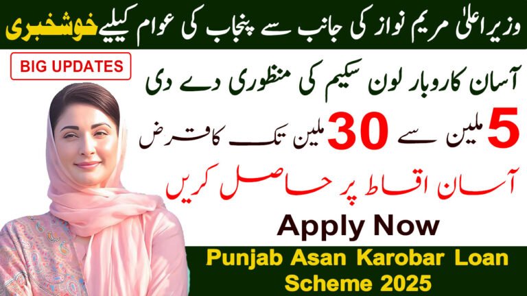 Chief Minister Punjab Assan Karobar Loan Scheme 2025 Apply Now